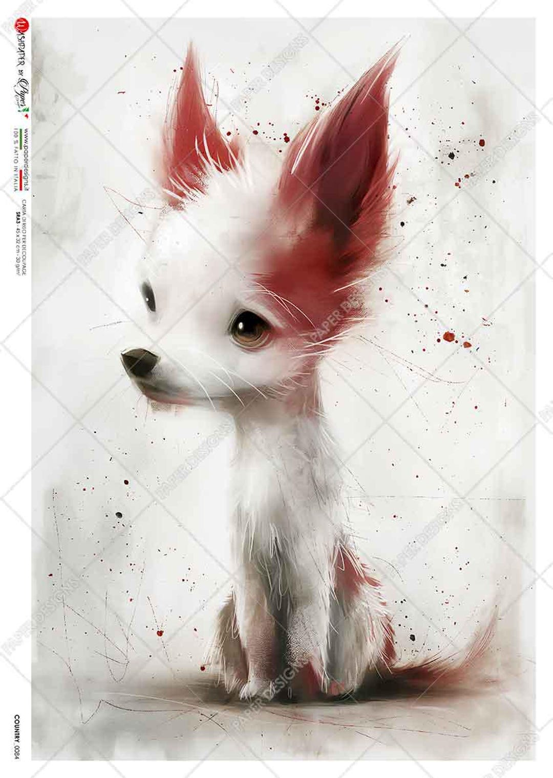 Paper Designs Rice Paper | Country Dog Paper | A4 Rice Paper | Natural ...