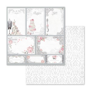 Stamperia Wedding Collection 12x12 Scrapbooking Paper | Double Sided ...