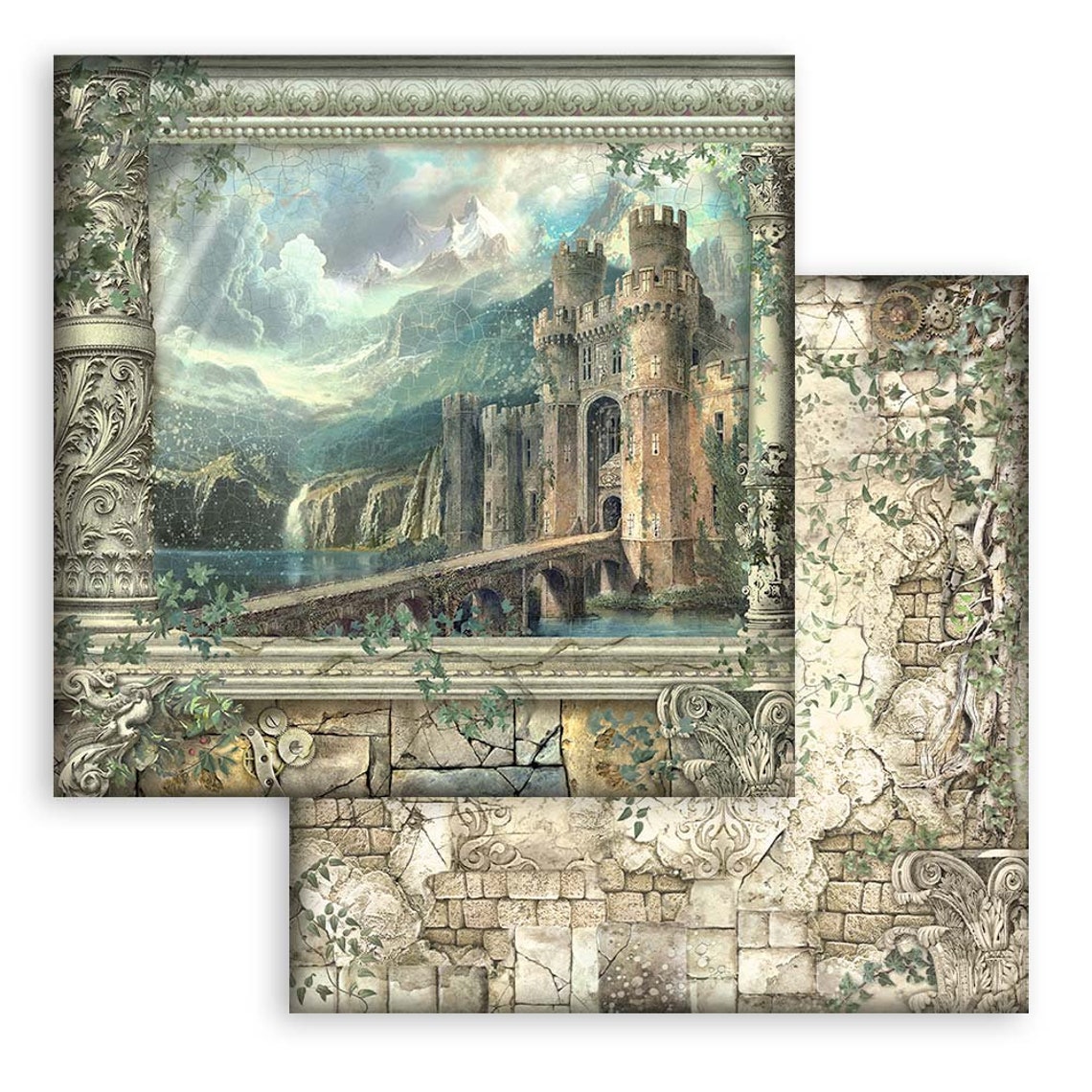Stamperia Magic Forest Collection 12x12 Scrapbooking Paper Pad | Double ...