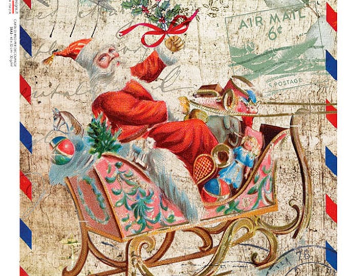 Paper Designs Rice Paper Santa Christmas Rice Paper A4 Rice Paper ...