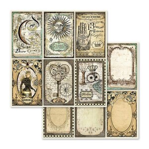 Stamperia Alchemy Collection 8x8 Scrapbooking Paper | Double Sided ...
