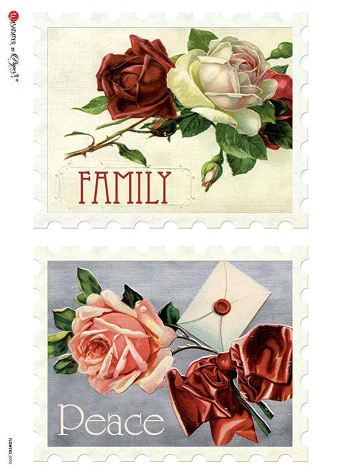 Paper Designs Rice Paper | Flower Stamps Rice Paper | A4 Rice Paper ...