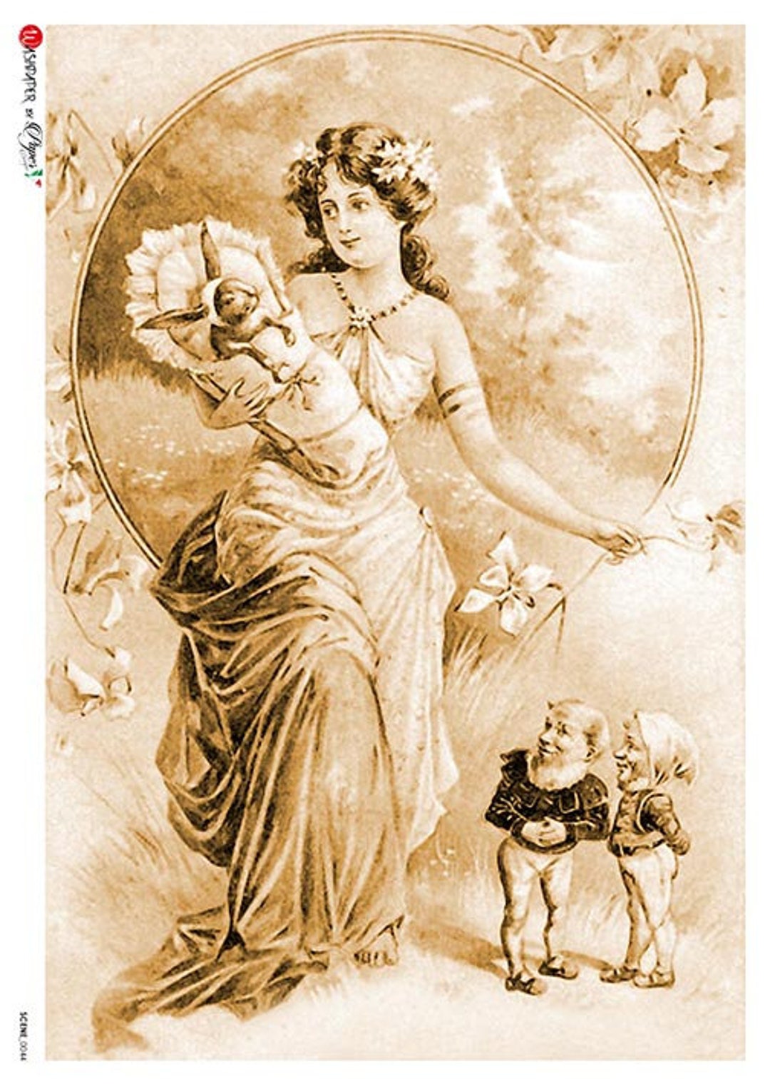 Paper Designs Rice Paper | Victorian Woman Rice Paper | A4 Rice Paper ...