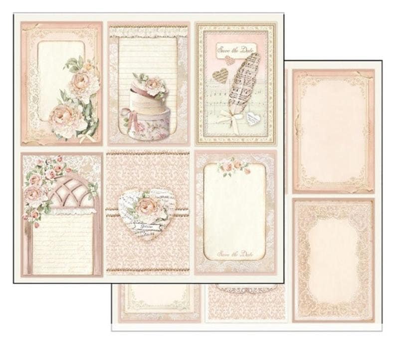 Stamperia CEREMONY 12x12 Scrapbooking Pad | Double Sided Paper | 12 X ...