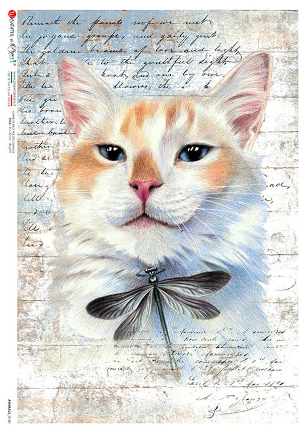 Paper Designs Rice Paper | Cats Rice Paper | A4 Rice Paper | Natural ...