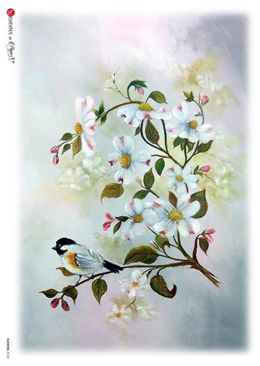 Paper Designs Rice Paper | Flowers Rice Paper | A4 Rice Paper | Natural ...