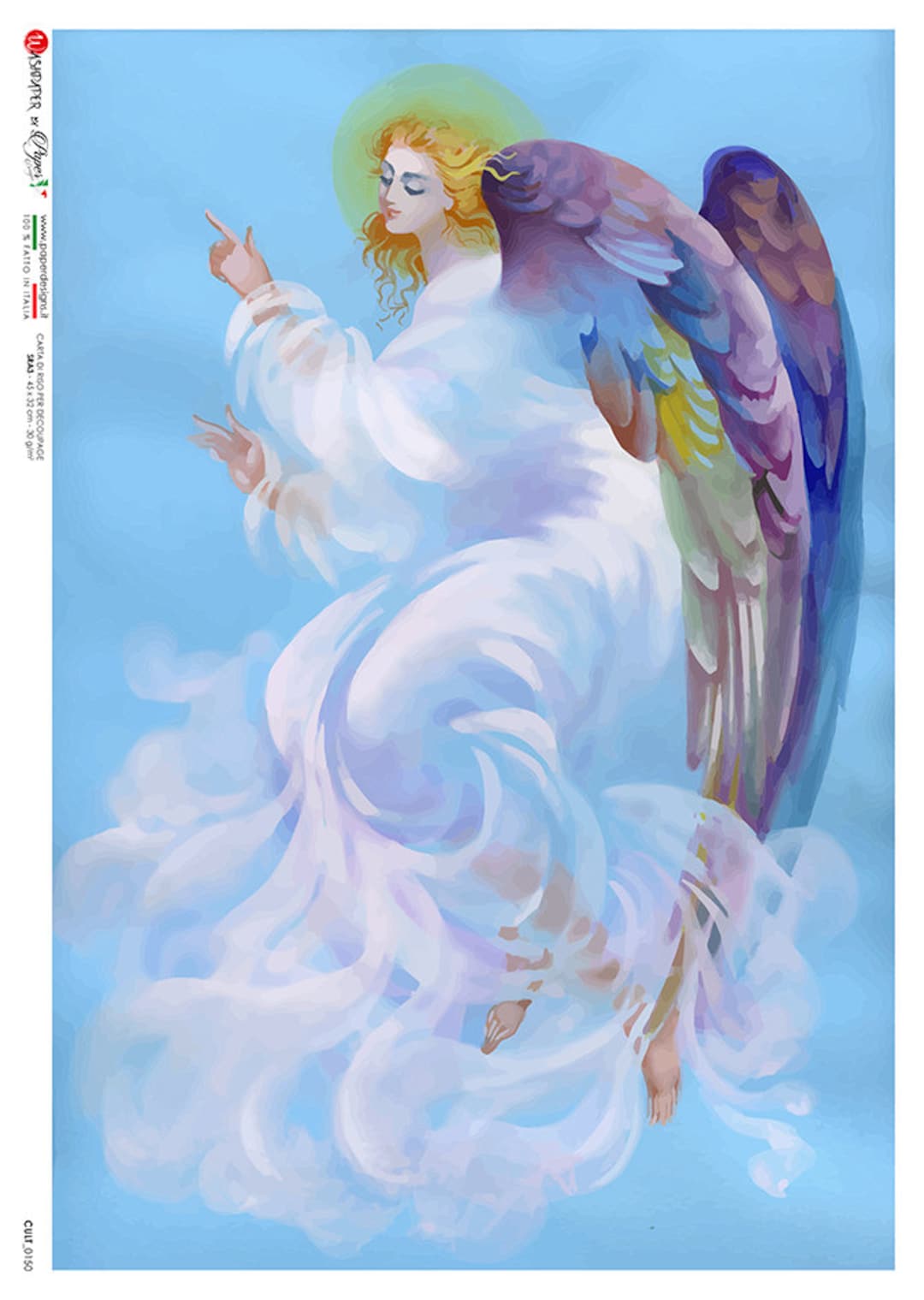 Paper Designs Rice Paper | Angels Rice Paper | A4 Rice Paper | Natural ...