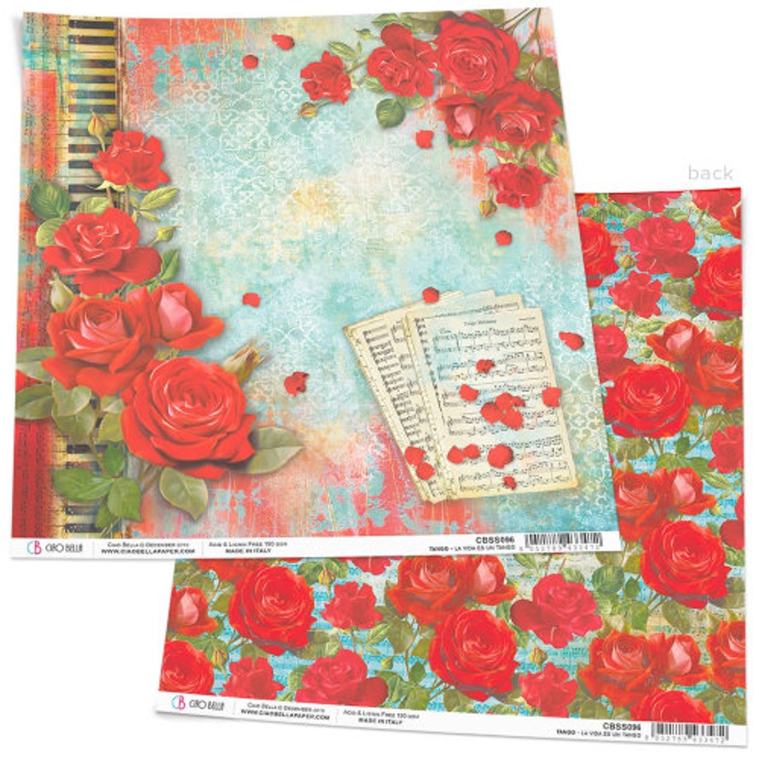 Ciao Bella | 1 Piece La VIDA E Un TANGO Scrapbook Paper | the Tango ...