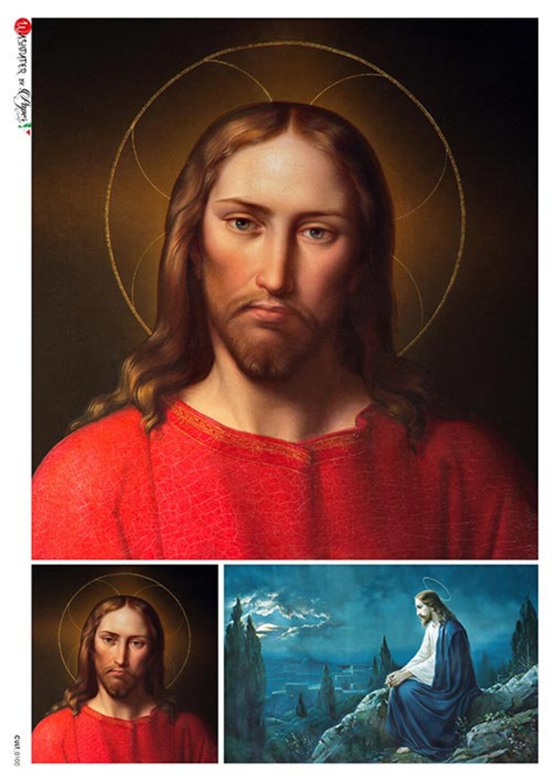 Paper Designs Rice Paper | Religious Jesus Rice Paper | A4 Rice Paper ...