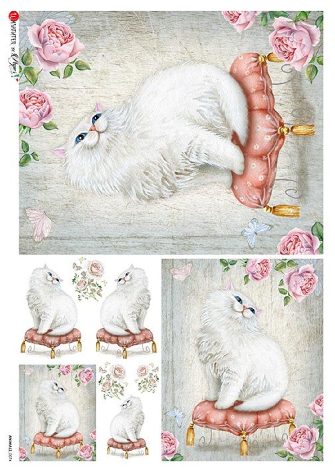 Paper Designs Rice Paper | Cat Rice Paper | A4 Rice Paper | Natural ...