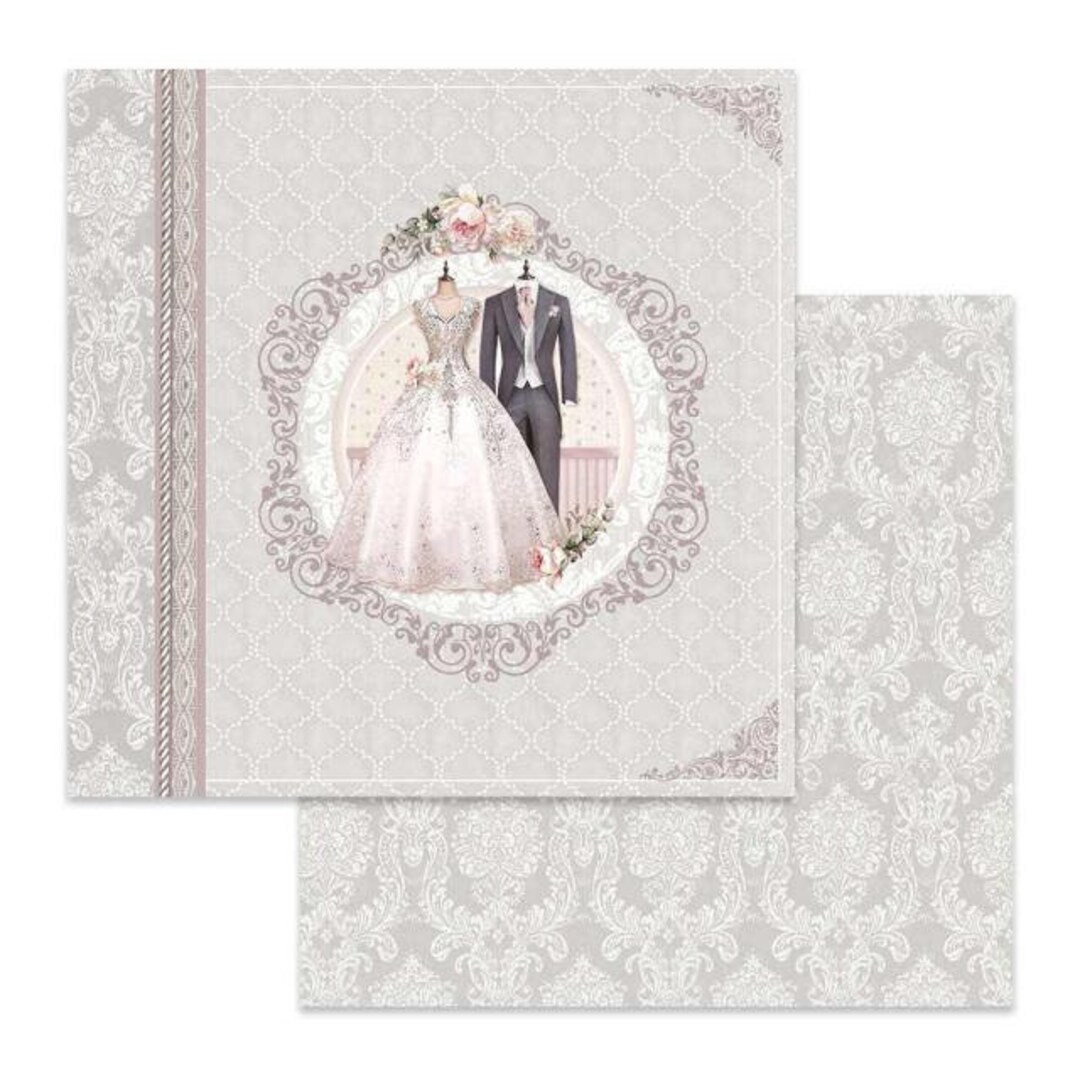 Stamperia | 1 Piece Ceremony Scrapbook Paper | 12×12 | Double-sided ...