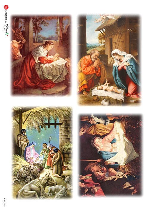 Paper Designs Rice Paper | Nativity Rice Paper | A4 Rice Paper ...