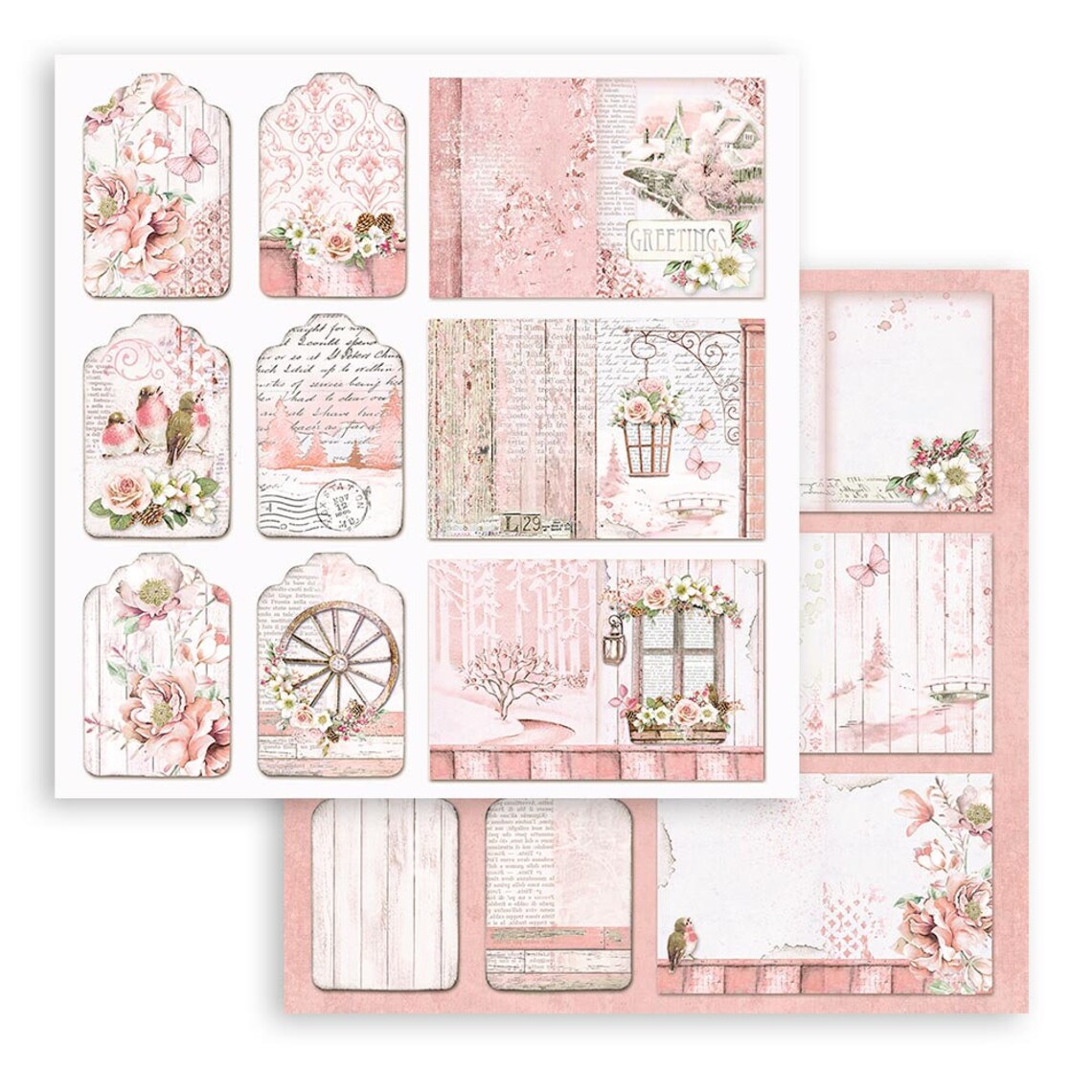 Stamperia | 1 Piece Roseland Collection Scrapbook Paper | 12×12 ...