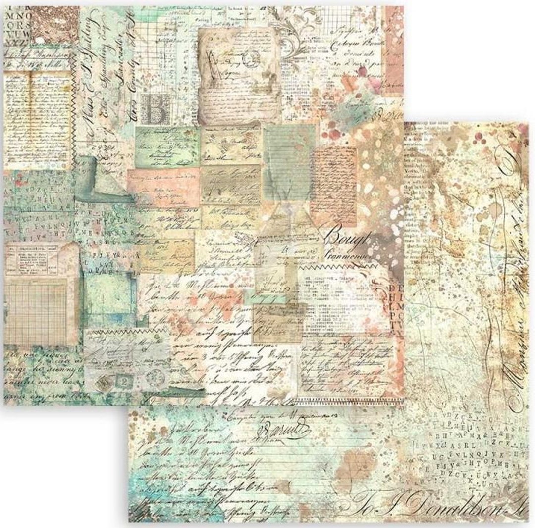 Stamperia | 1 Piece Brocante Antiques Patchwork Cards Scrapbook Paper ...