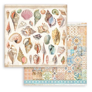 Stamperia Blue Dream Collection 8x8 Scrapbooking Paper Pad | Double ...