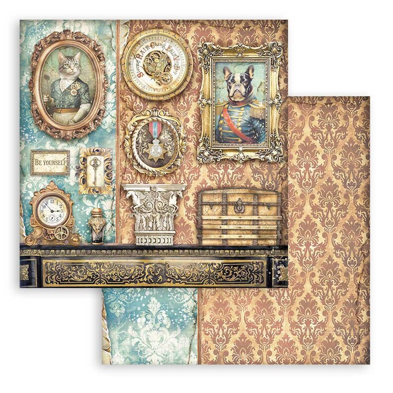 Stamperia | Alterego 8x8 Scrapbooking Pad | Single Sided Paper | 8 X 8 ...
