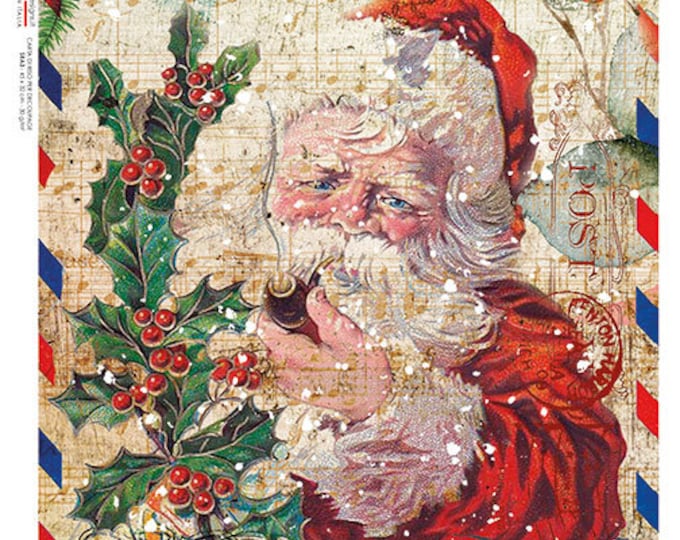 Paper Designs Rice Paper Santa Christmas Rice Paper A4 - Etsy