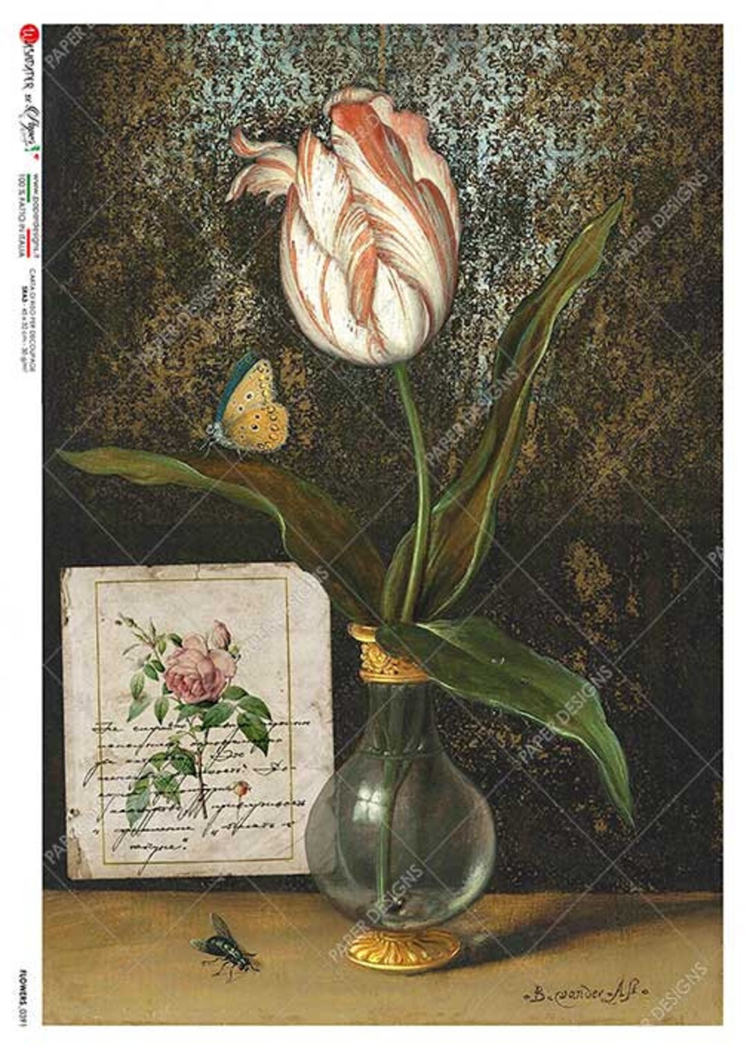 Paper Designs Rice Paper | Tulip Rice Paper | A4 Rice Paper | Natural ...