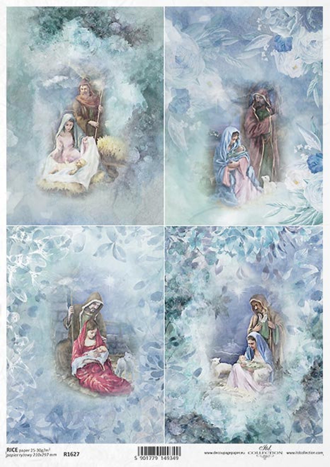 ITD Collection | Holy Family Rice Paper | A4 Rice Paper | Decoupage ...