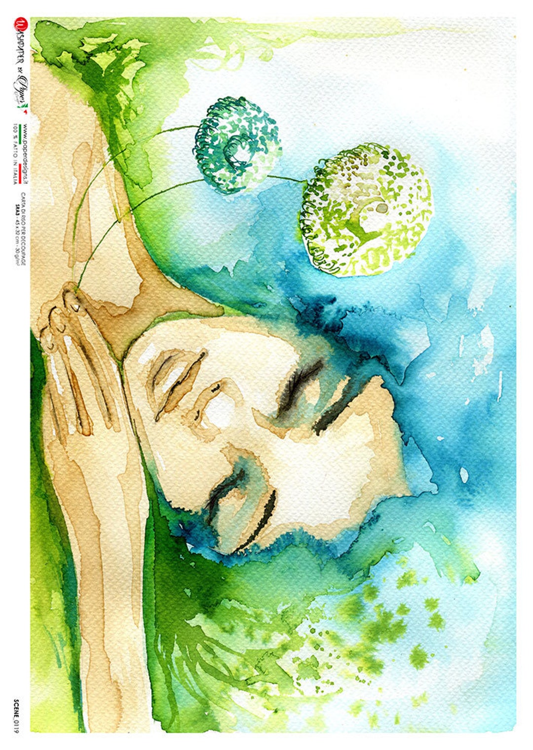 Paper Designs Rice Paper | Woman Sleeping Rice Paper | A4 Rice Paper ...
