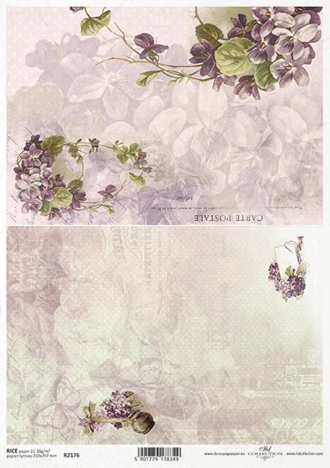 ITD Collection | Spring Flowers Rice Paper | A4 Rice Paper | Decoupage ...
