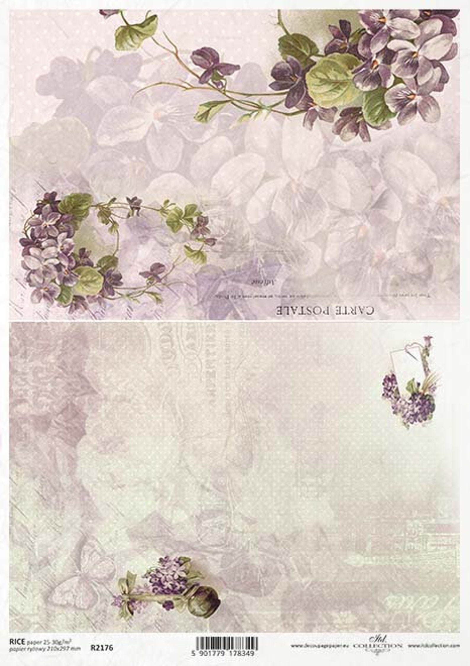 ITD Collection | Spring Flowers Rice Paper | A4 Rice Paper | Decoupage ...