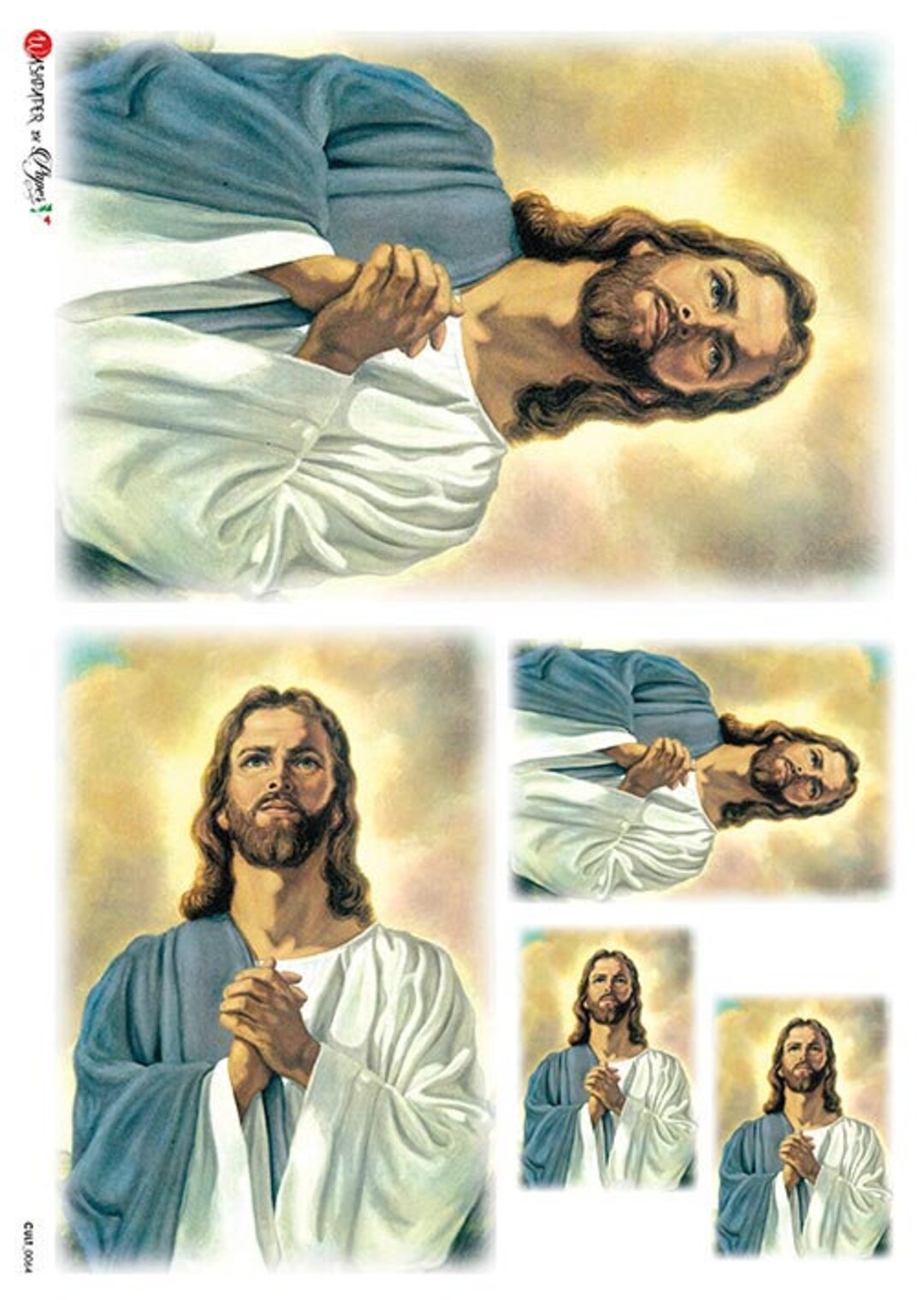 Paper Designs Rice Paper | Jesus Rice Paper | A4 Rice Paper | Natural ...