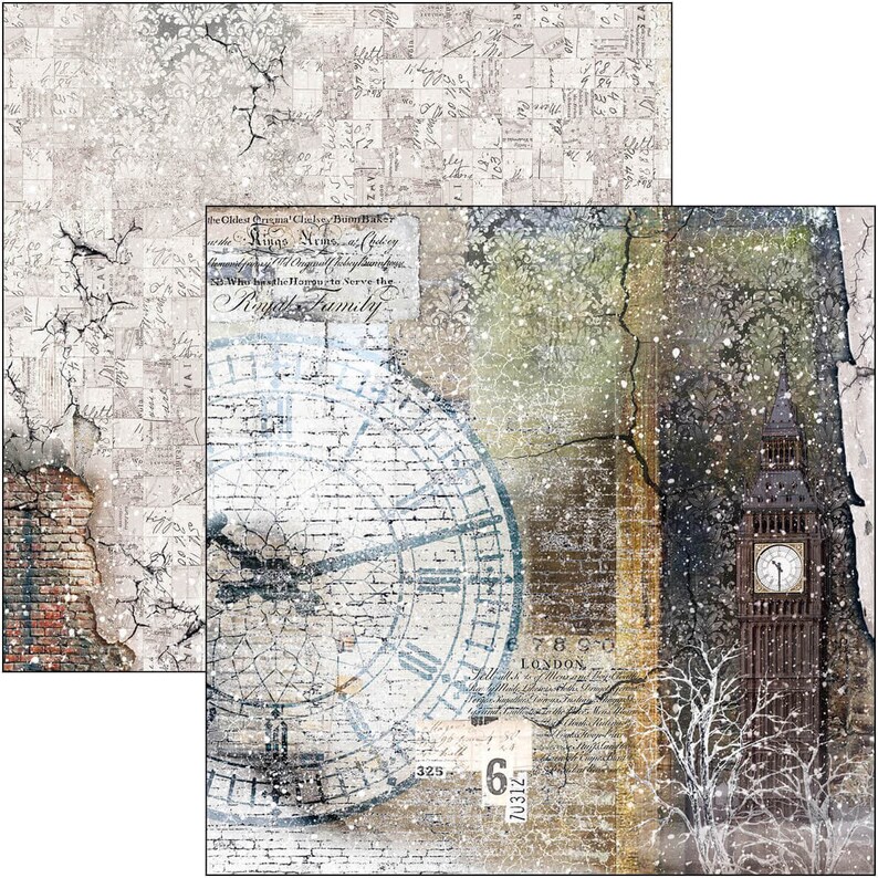 Ciao Bella London's Calling Pattern Paper Pad 12 X - Etsy