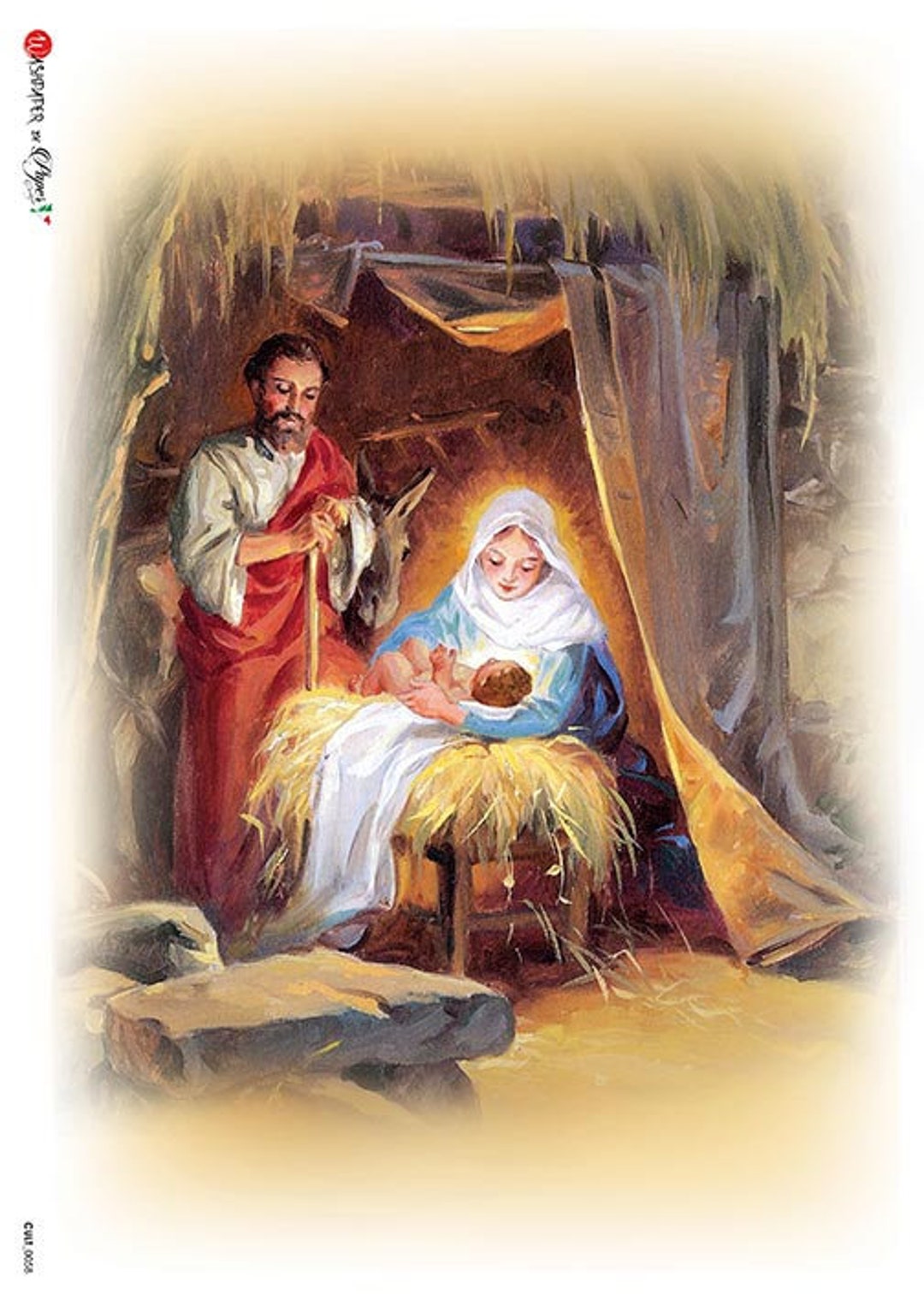 Paper Designs Rice Paper | Nativity Rice Paper | A4 Rice Paper ...