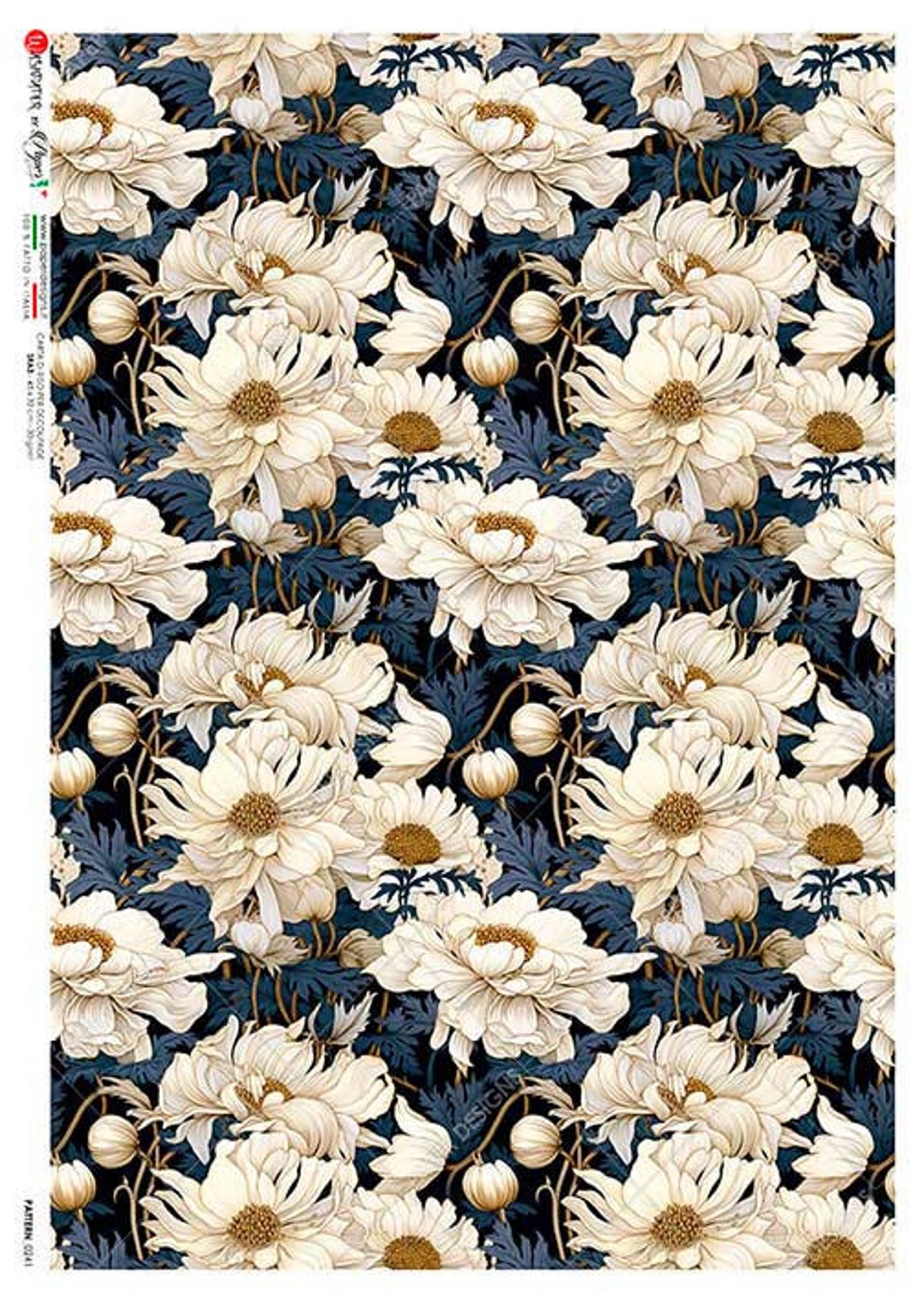 Paper Designs Rice Paper | Patterns Flowers Rice Paper | A4 Rice Paper ...