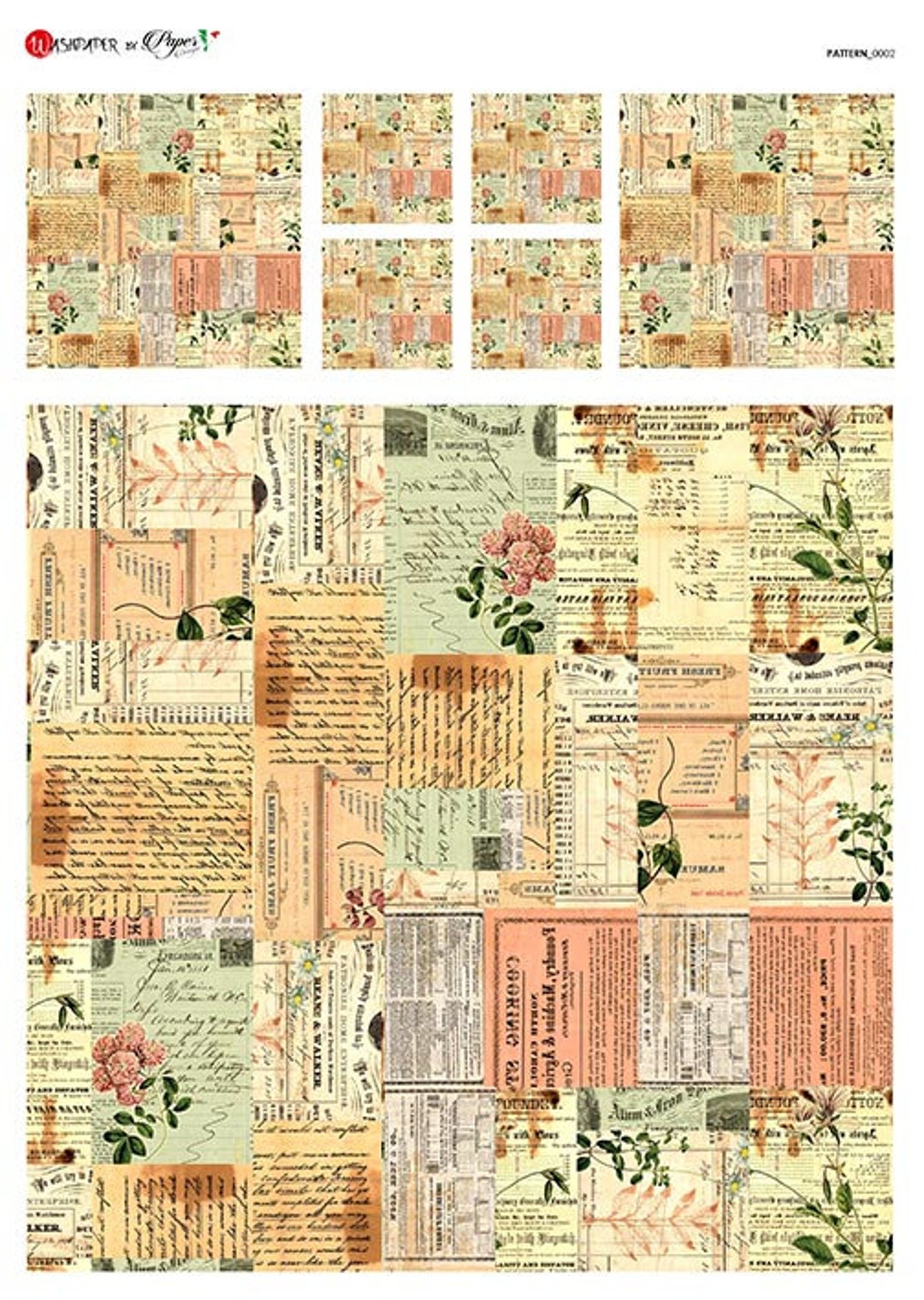 Paper Designs Rice Paper | Patterns Rice Paper | A4 Rice Paper ...