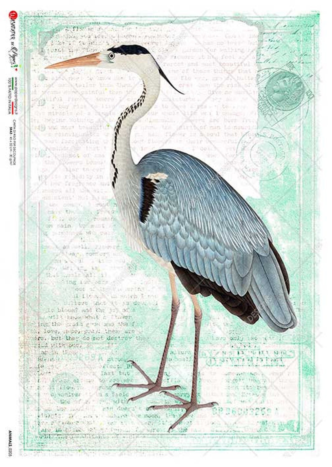 Paper Designs Rice Paper | Bird Rice Paper | A4 Rice Paper | Natural ...