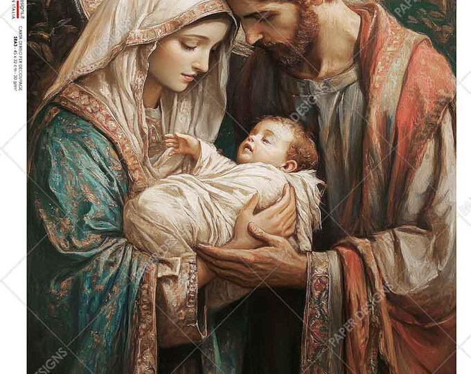 Paper Designs Rice Paper | Jesus, Mary and Joseph Rice Paper | A4 Rice ...