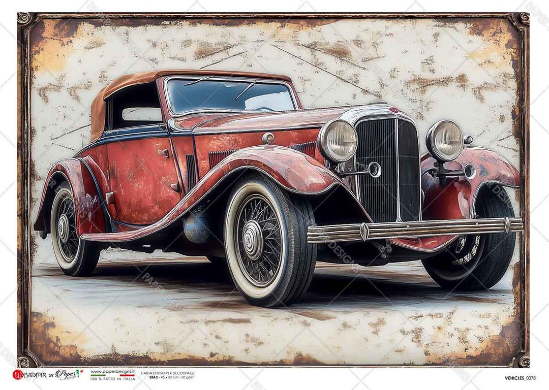 Paper Designs Rice Paper | Vehicles Rice Paper | A4 Rice Paper ...