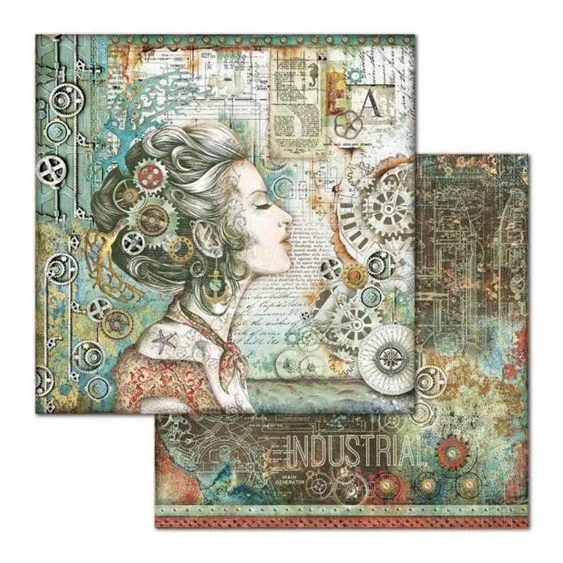 Stamperia | 1 Piece Sea World Lady Scrapbook Paper | 12×12 | Double ...
