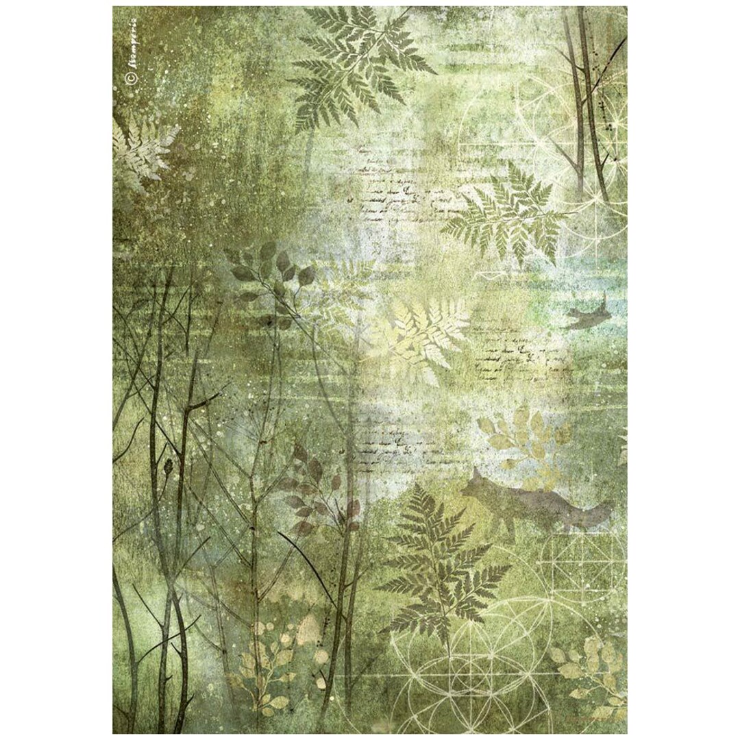 Stamperia Rice Paper | Forest Trees | A4 Rice Paper | Decoupage | 11.5 ...