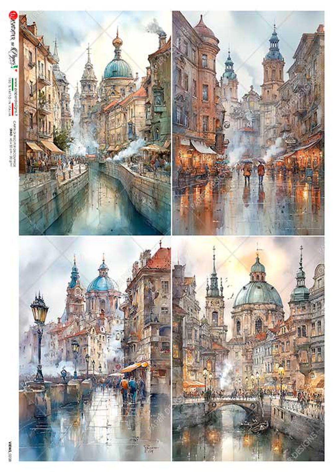 Paper Designs Rice Paper | Autumn Scene | Natural Paper | Decoupage ...
