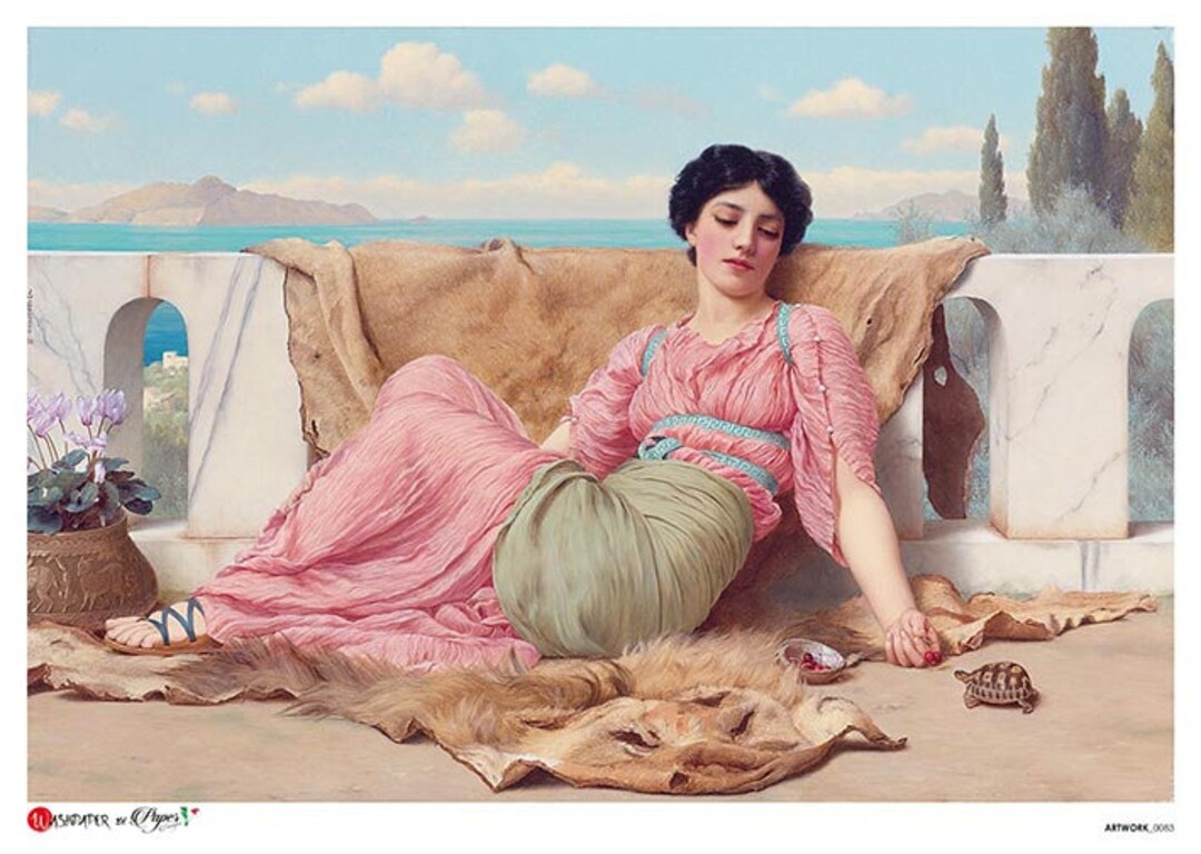 Paper Designs Rice Paper | Woman Resting Rice Paper | A4 Rice Paper ...