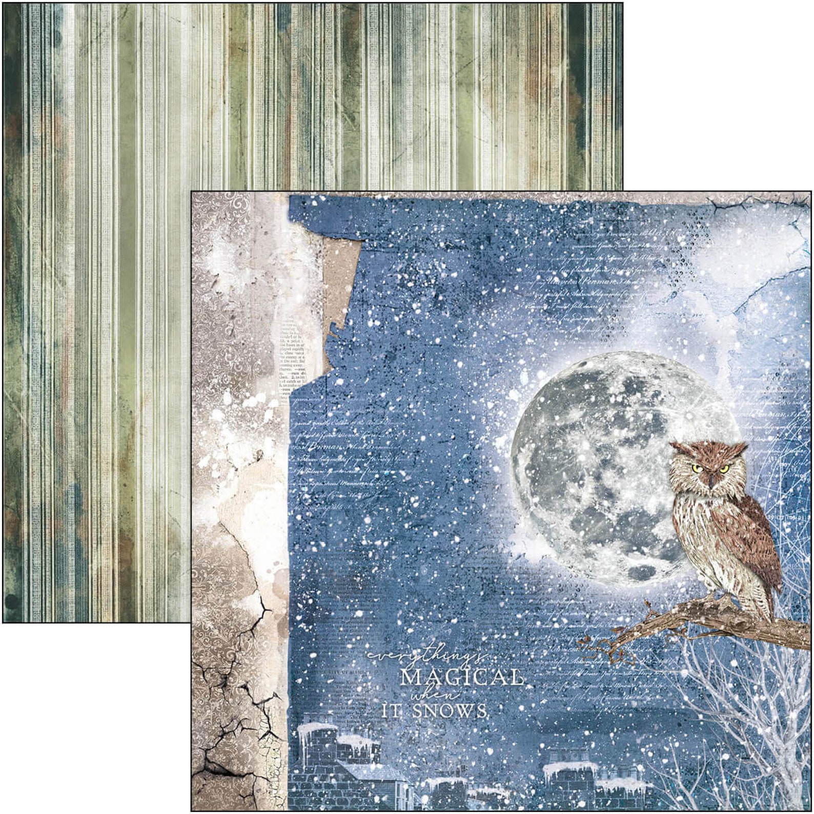 Ciao Bella London's Calling Pattern Paper Pad 12" X 12" | 8 Pages + 1 ...