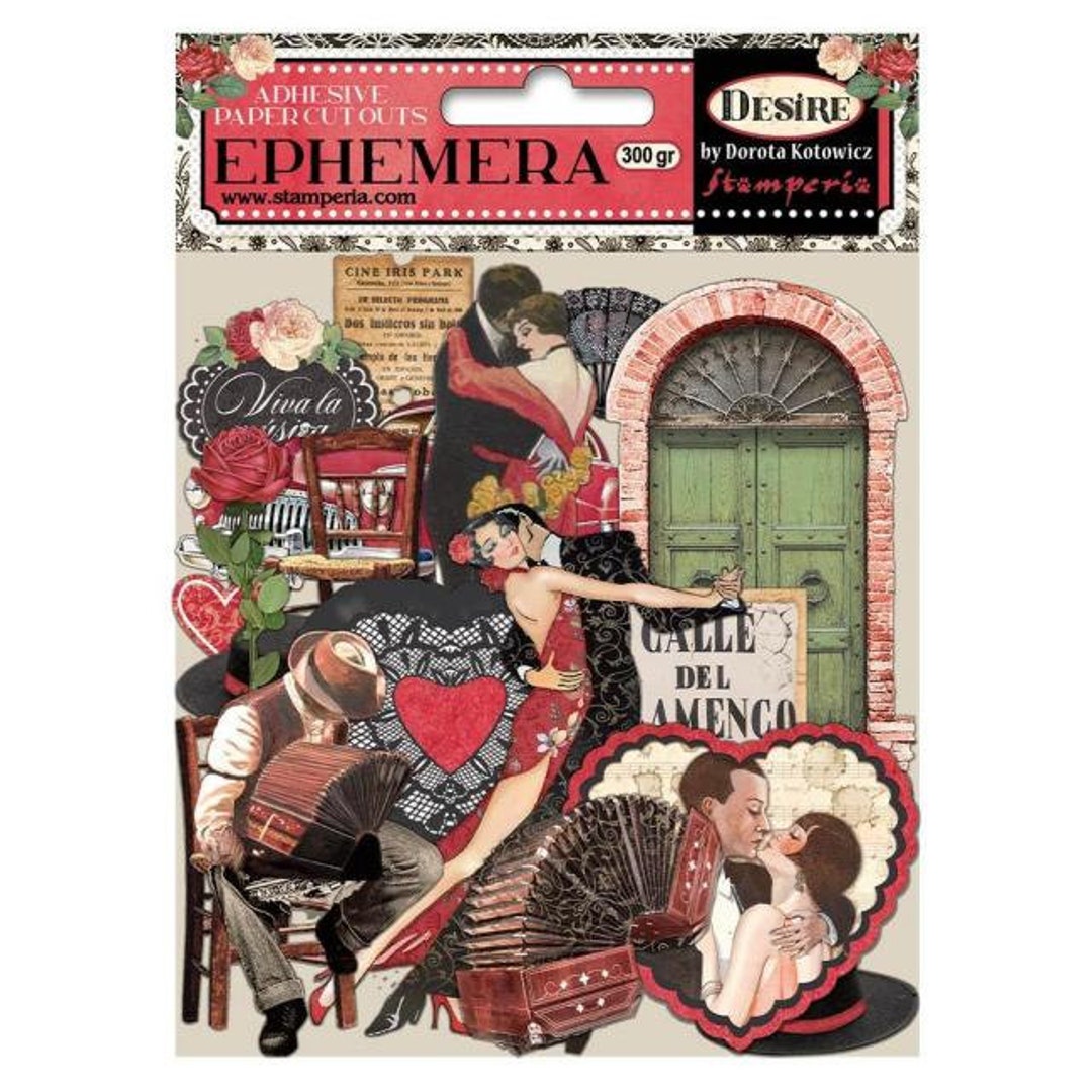 Stamperia Ephemera | Desire | Adhesive Paper Cut Outs | DFLCT04 - Etsy