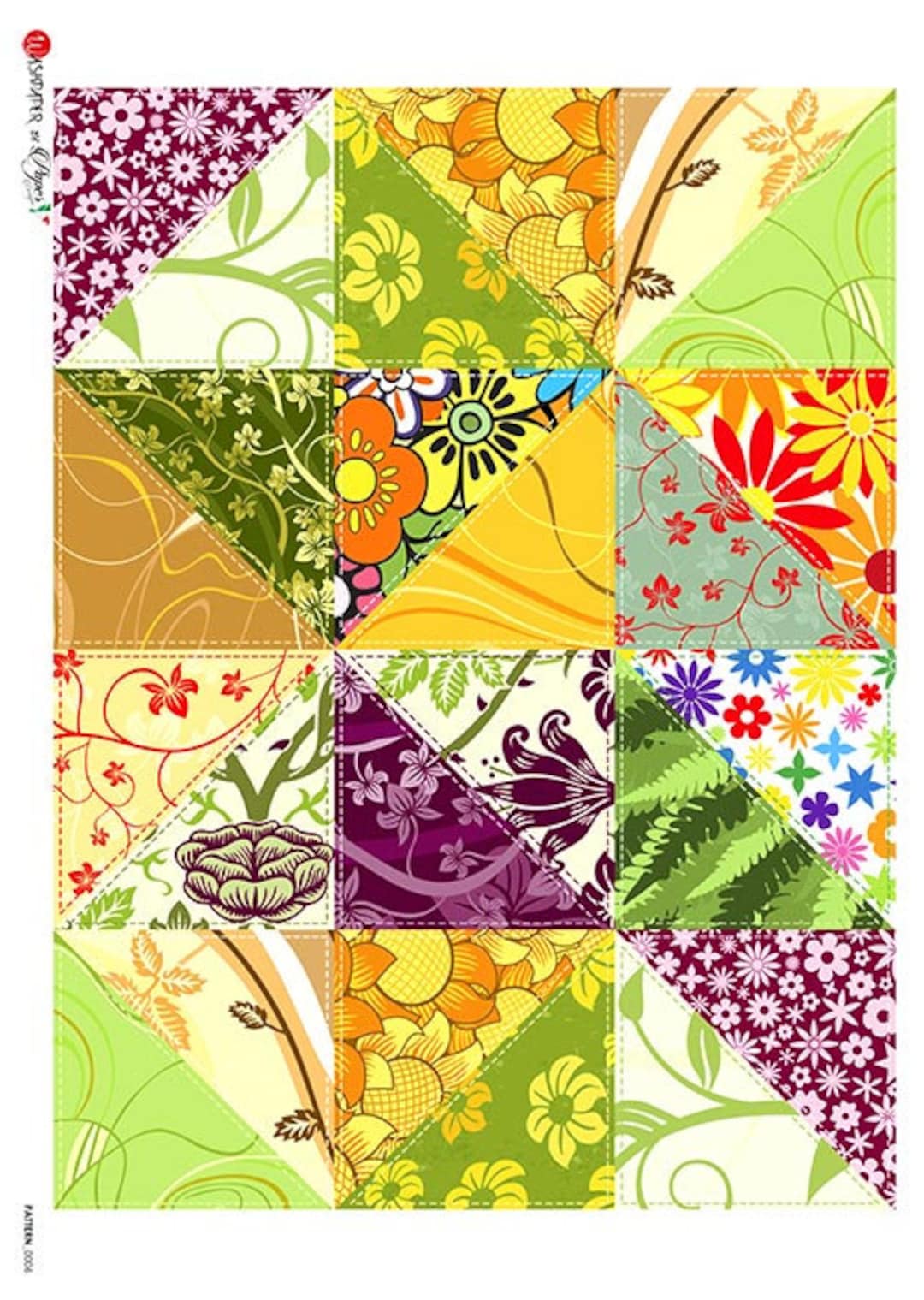 Paper Designs Rice Paper | Patterns Rice Paper | A4 Rice Paper ...