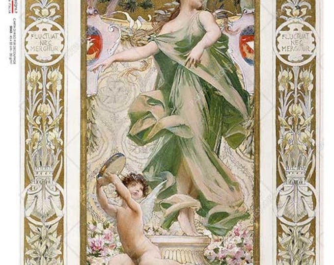 Paper Designs Rice Paper Art Nouveau Rice Paper A4 Rice Paper Natural ...