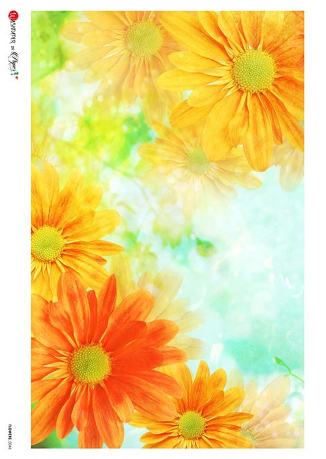 Paper Designs Rice Paper | Flowers Rice Paper | A4 Rice Paper | Natural ...