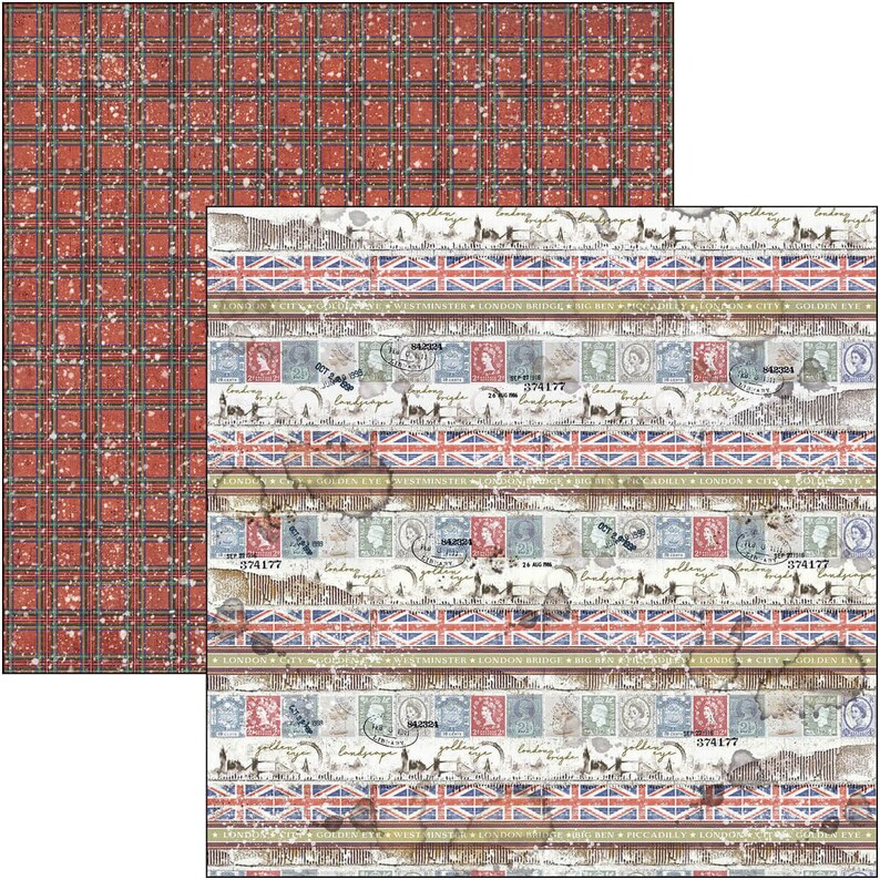 Ciao Bella London's Calling Pattern Paper Pad 12 X - Etsy