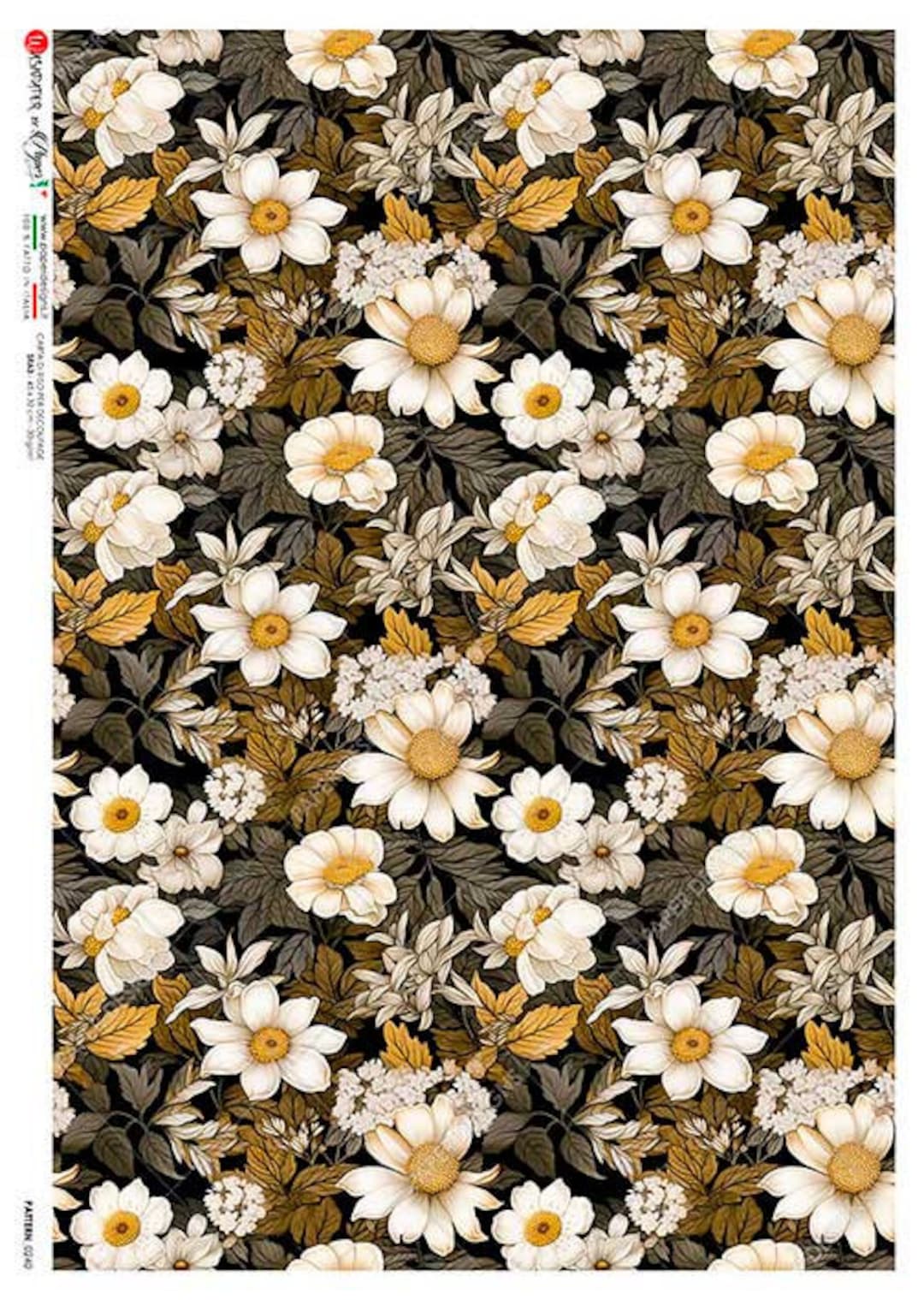 Paper Designs Rice Paper | Patterns Flowers Rice Paper | A4 Rice Paper ...