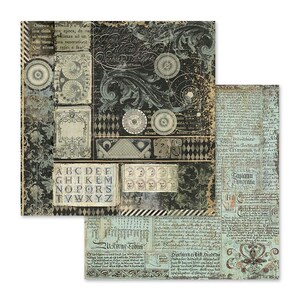 Stamperia Alchemy Collection 8x8 Scrapbooking Paper | Double Sided ...