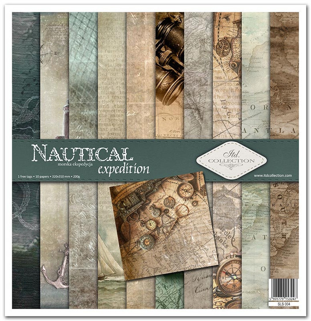 ITD Collection Nautical Expedition | Single Sided Paper | 12x12 Paper ...