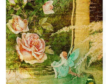 Paper Designs Rice Paper | Fairies Rice Paper | A4 Rice Paper | Natural ...