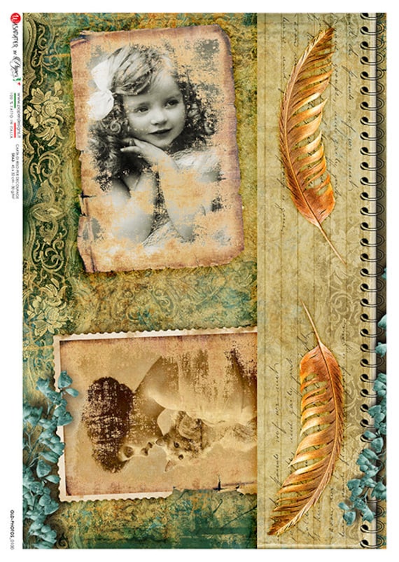 Paper Designs Rice Paper Vintage Picture Rice Paper A4 | Etsy