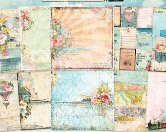 Blue Fern Studios BIRD WALTZ Paper Collection 1212 Paper 10 Double ...